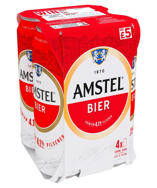Amstel Lager Beer 4 x 440ml – Kasa Beeston