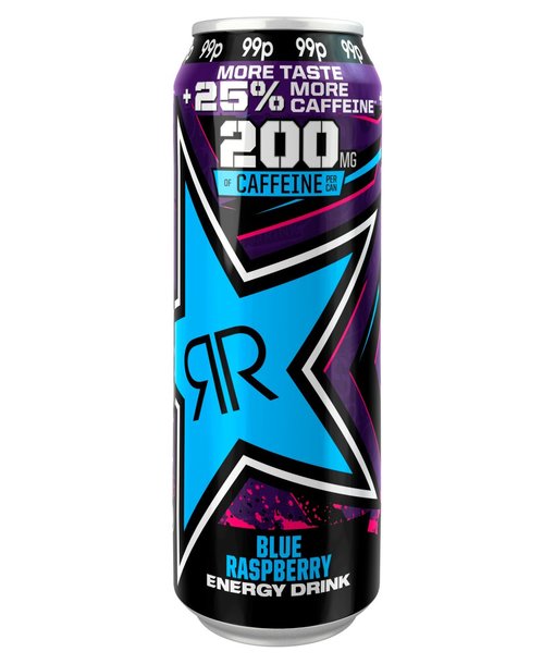Rockstar Supersours Blue Raspberry 500ml – Kasa Beeston